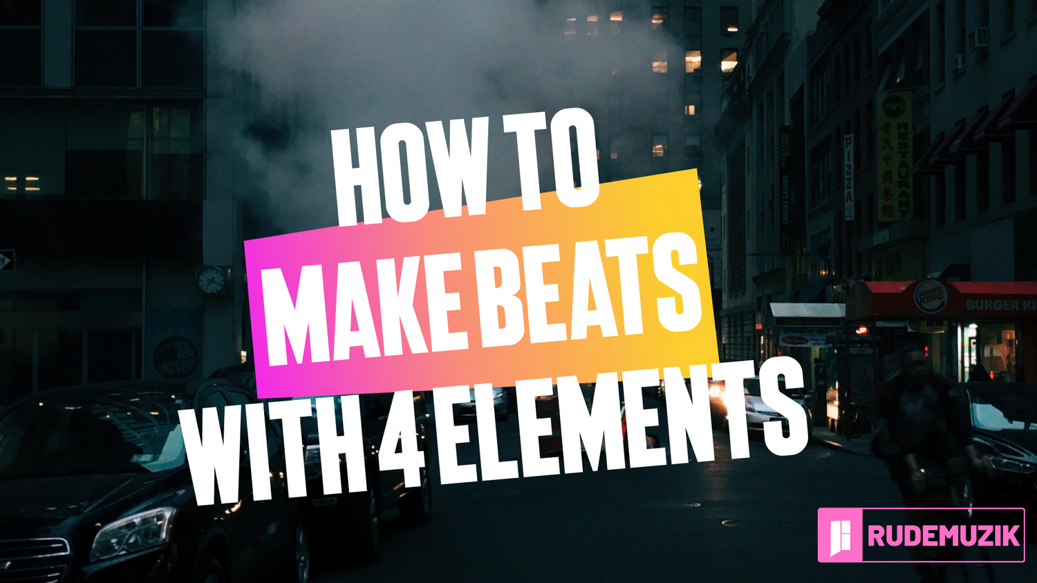 How To Make Beat With 4 Elements [Presentation] [2023] – MIDI MIGHTY