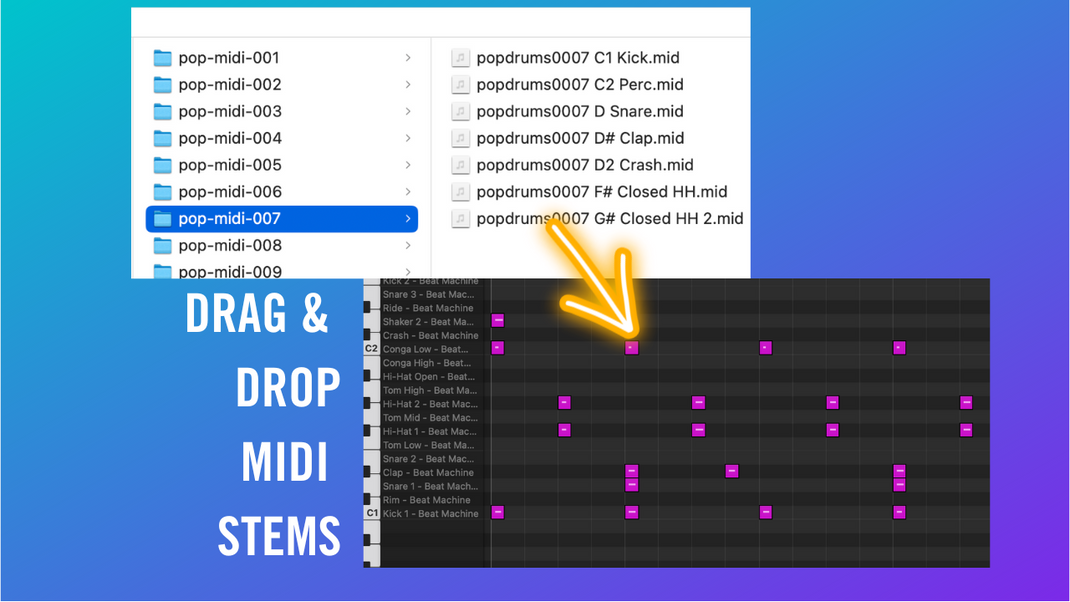 LoFi MIDI Drum Patterns [& Drum Guide ] – MIDI MIGHTY